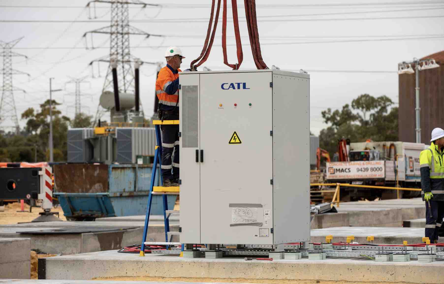 First CATL batteries installed in WA’s biggest utility scale storage ...